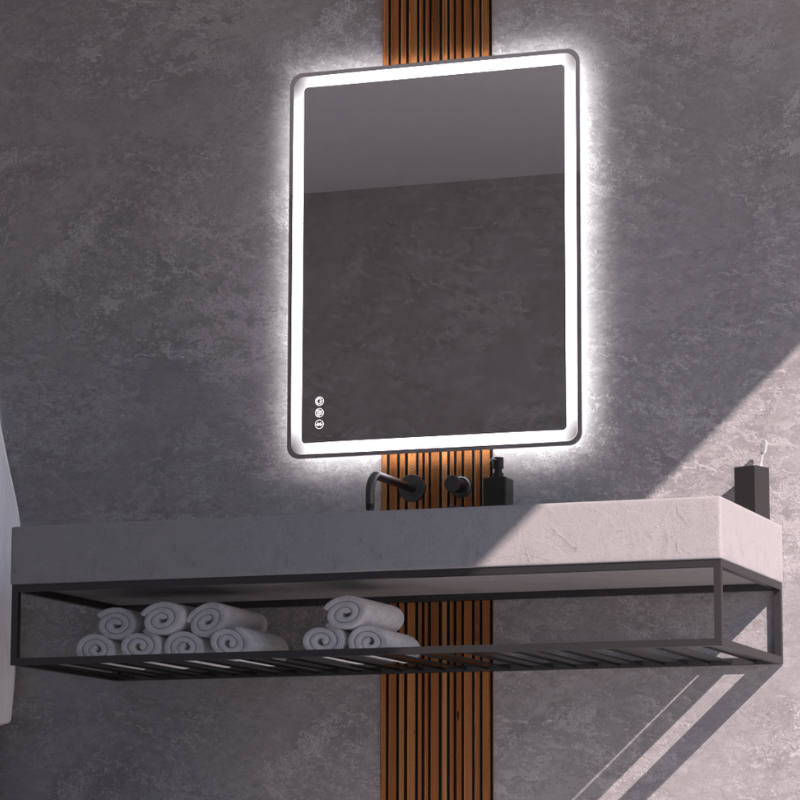 Lume Rectangle LED Bathroom Mirror – Mirrors Direct