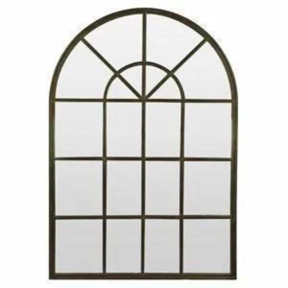Adelyn Arched Black Panel Mirror – Mirrors Direct