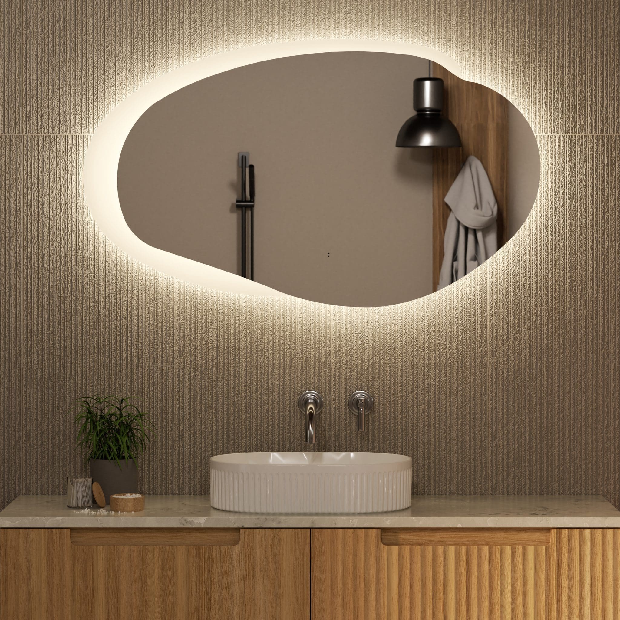 Aitana Organic Shaped LED Mirror – Mirrors Direct