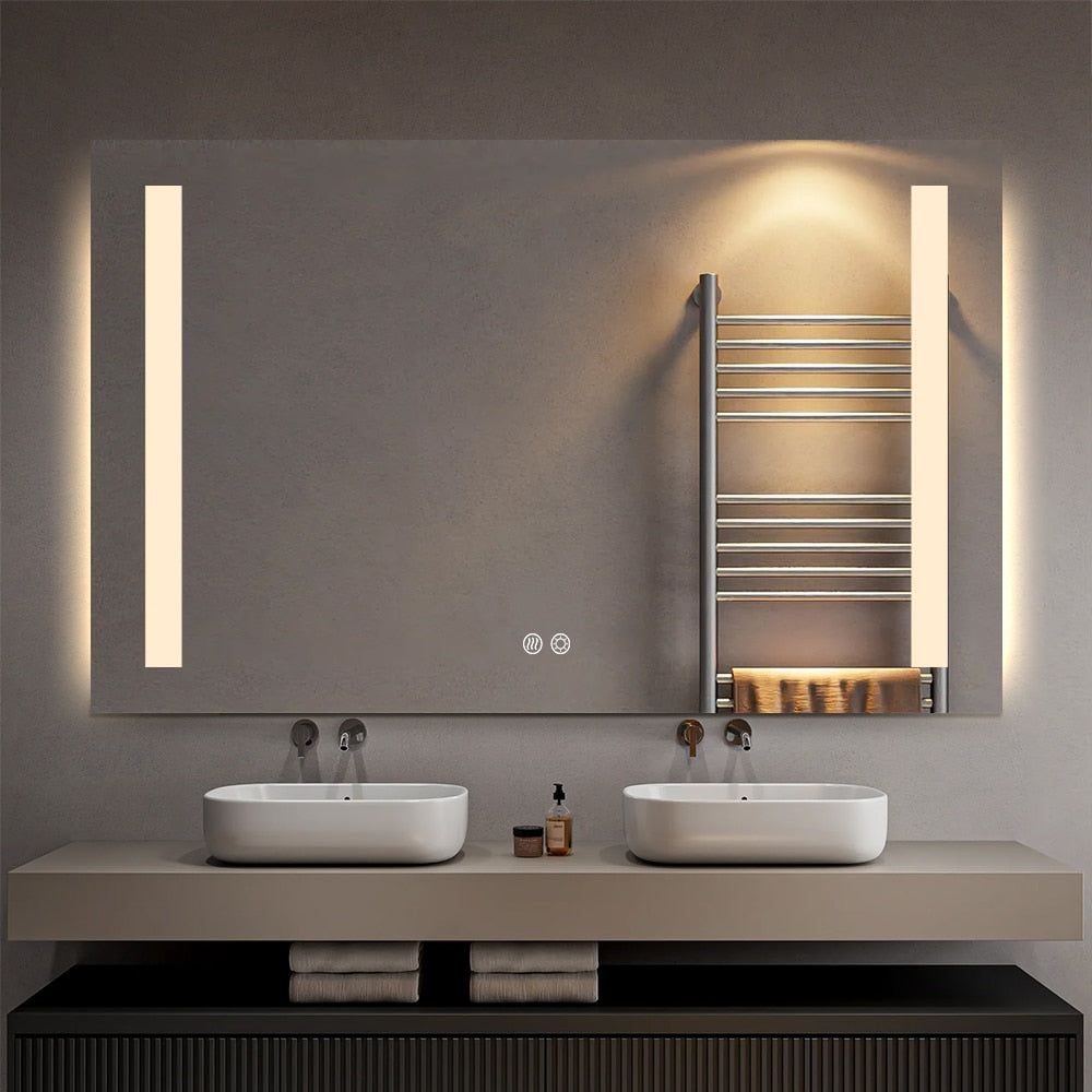 Alarion Rectangular Double-sided LED Mirror – Mirrors Direct