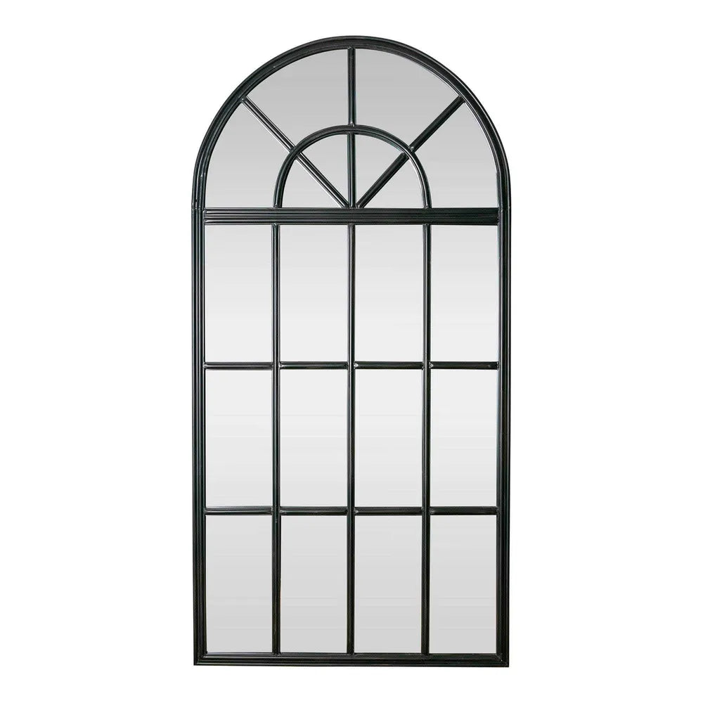 Bella Arched Black Panel Floor Mirror – Mirrors Direct