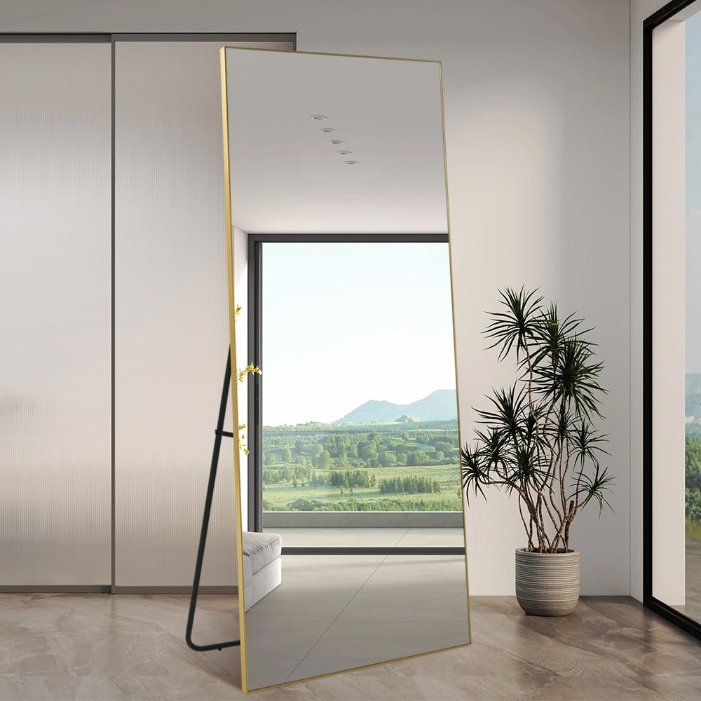 Drystan Gold Rectangular Full Length Mirror – Mirrors Direct