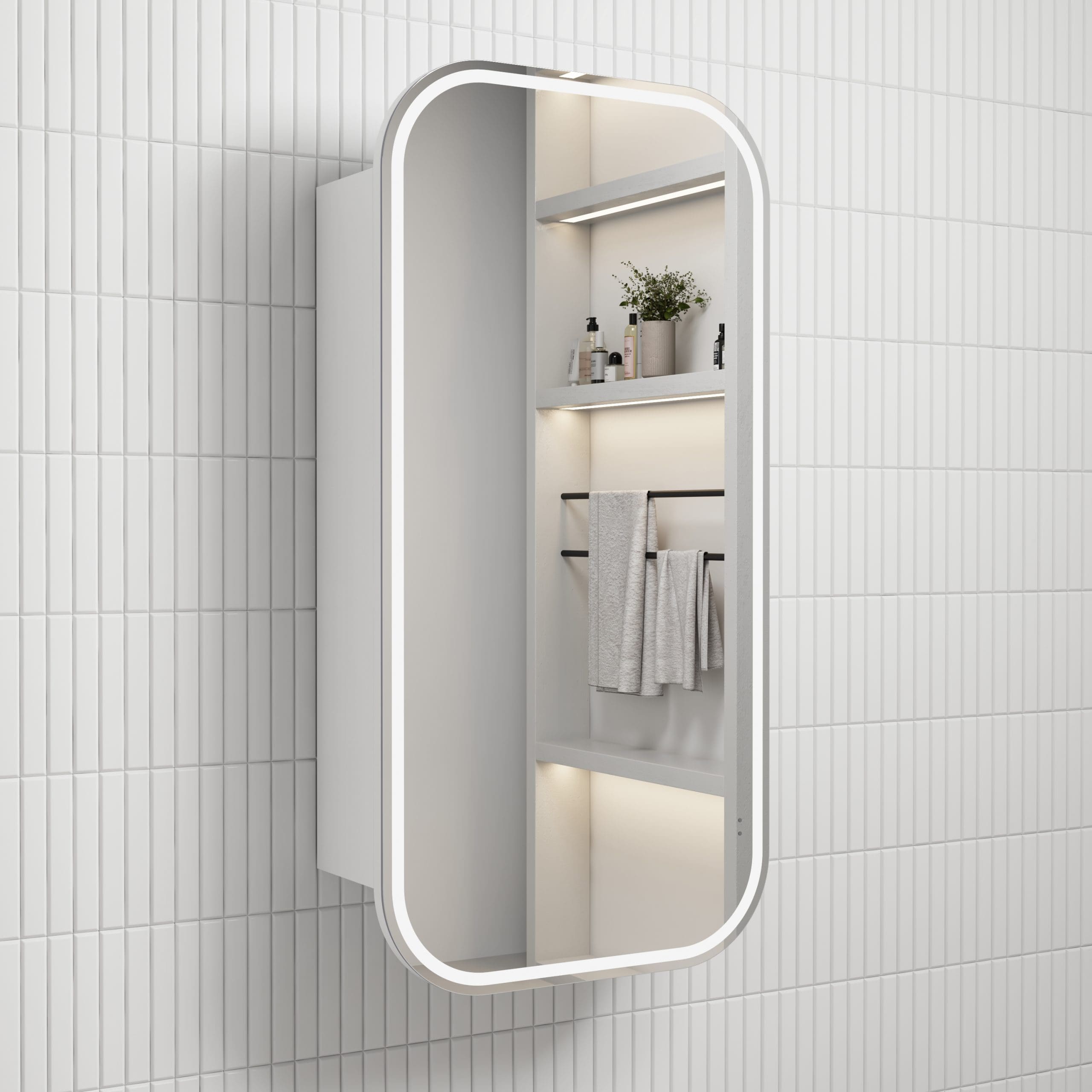 Edison LED Shaving Cabinet – Mirrors Direct