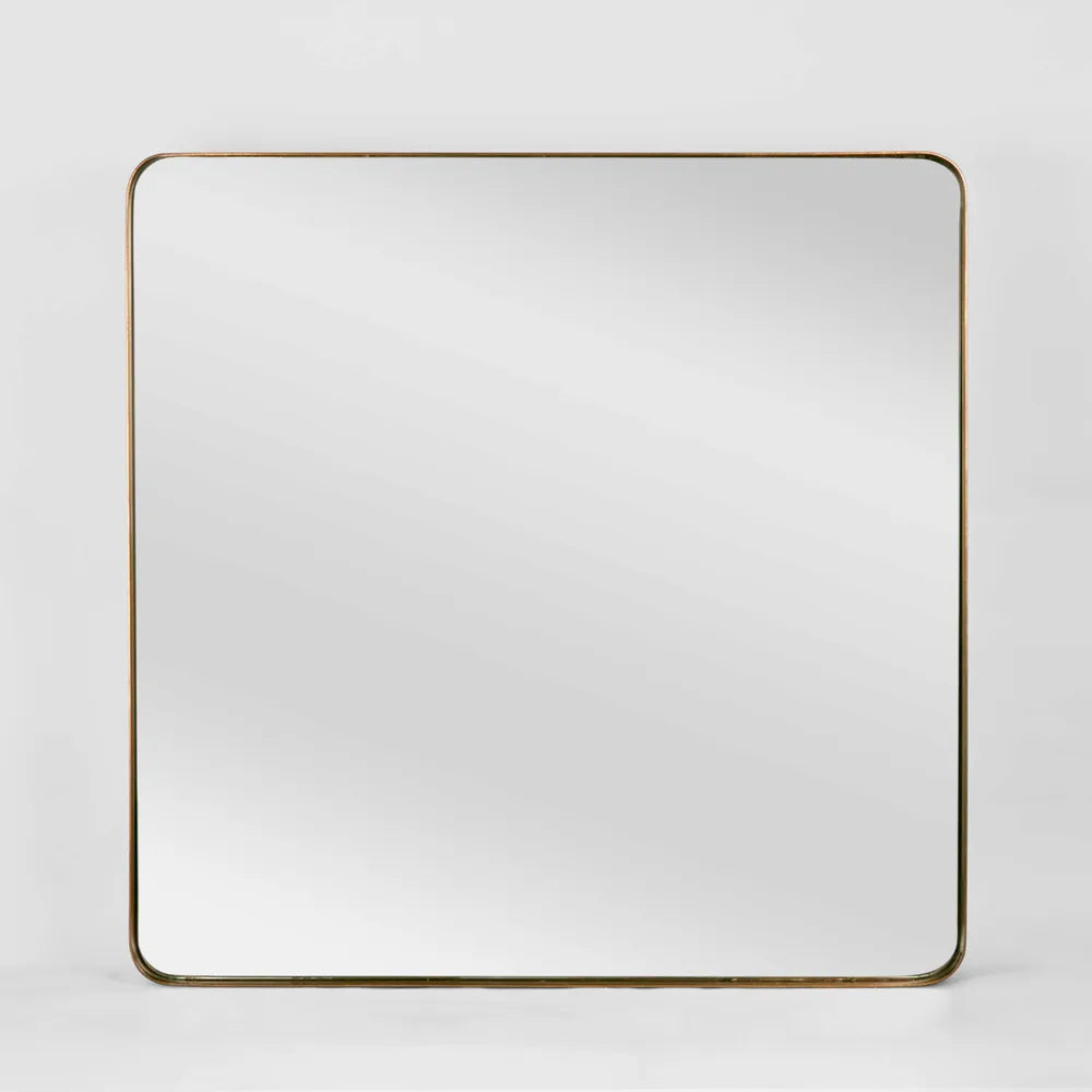 Emery Square Burnt Gold Wall Mirror – Mirrors Direct