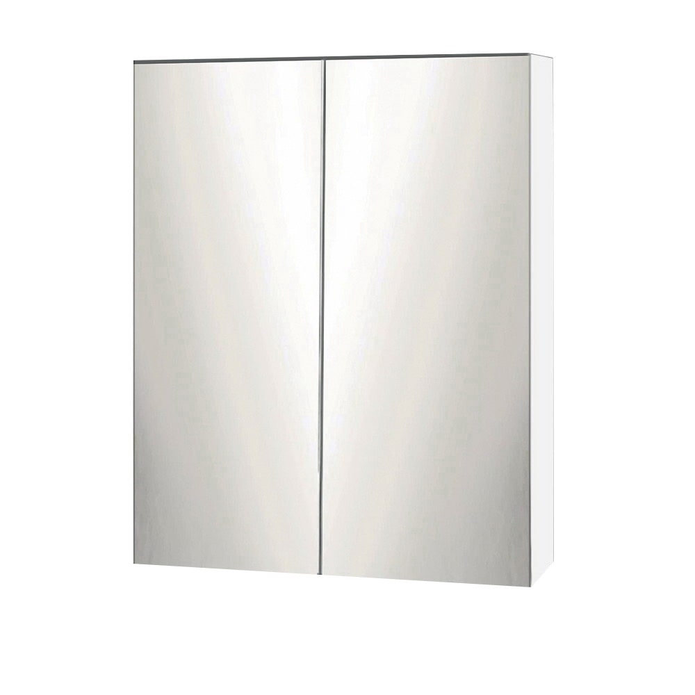 Jude 2 Door White Bathroom Mirror Cabinet – Mirrors Direct
