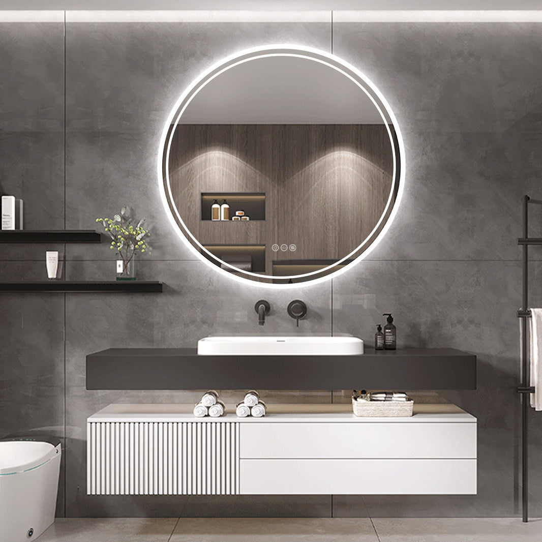 Round LED Backlit Mirrors – Mirrors Direct
