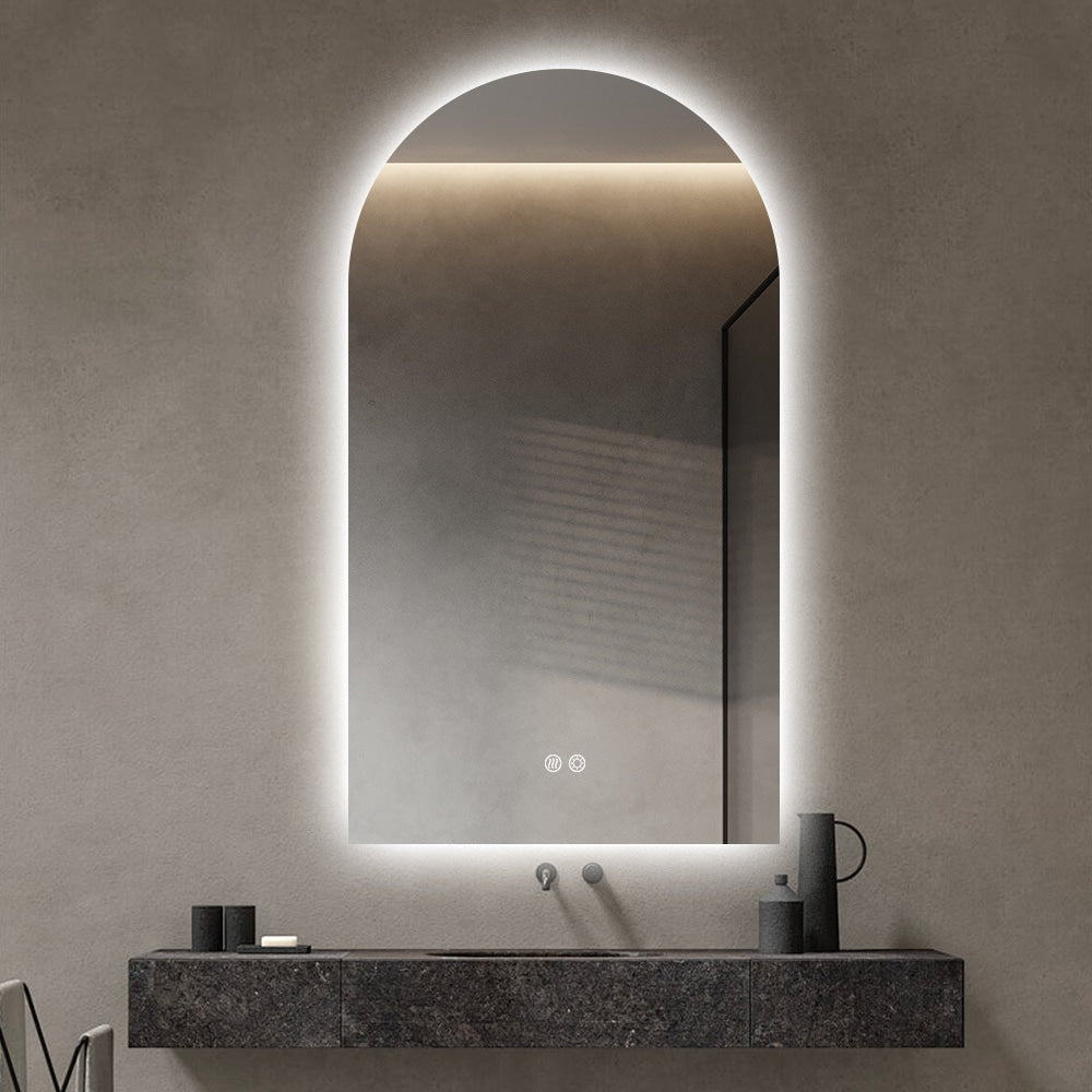 Lunara Frameless Arched LED Mirror – Mirrors Direct