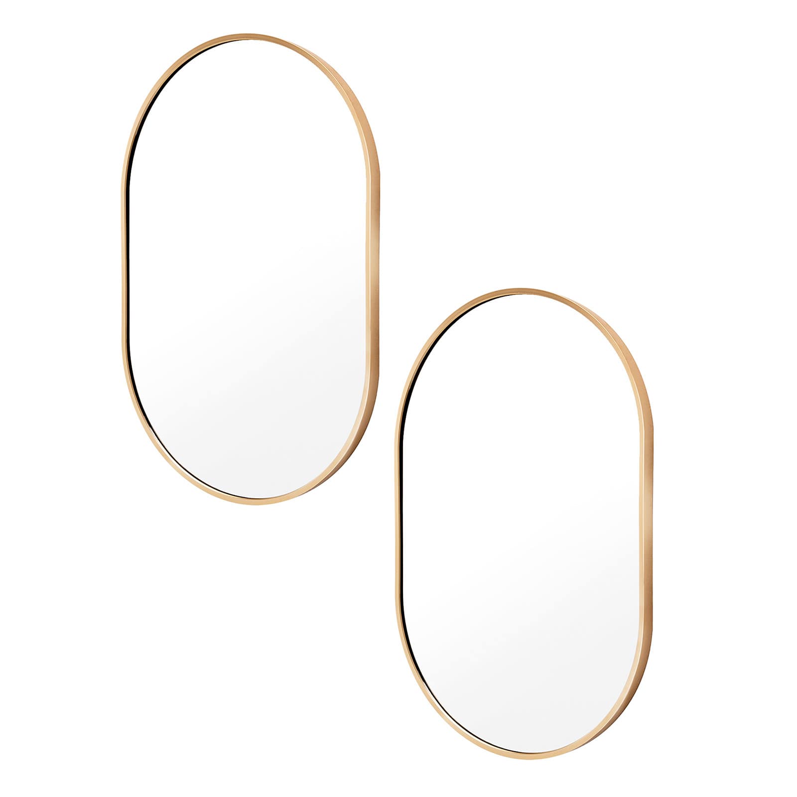Merillo Oval Gold Mirror – Mirrors Direct