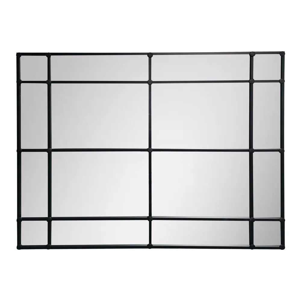 Savina Large Black Panel Mirror – Mirrors Direct