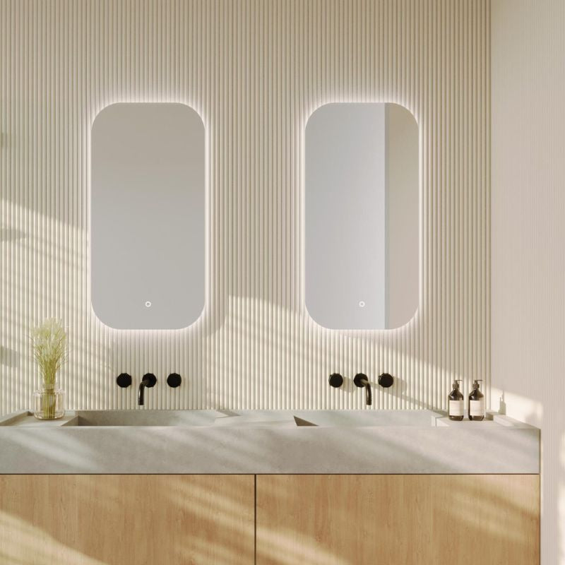 I-Series Rounded Rectangle LED Mirror – Mirrors Direct