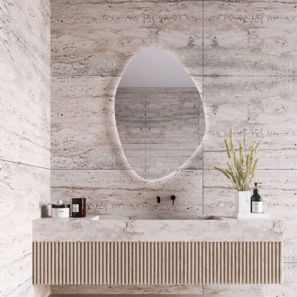 Verona Organic Shaped LED mirror – Mirrors Direct