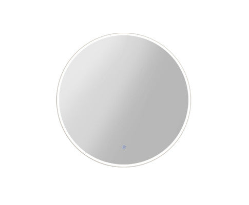 Estrid Round LED Bathroom Mirror with power plug – Mirrors Direct