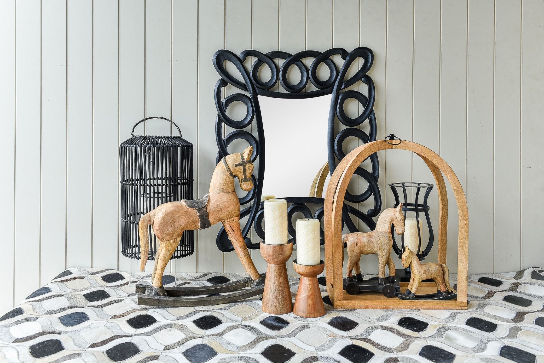 Swirl Edge Black Framed Mirror – Mirrors Direct